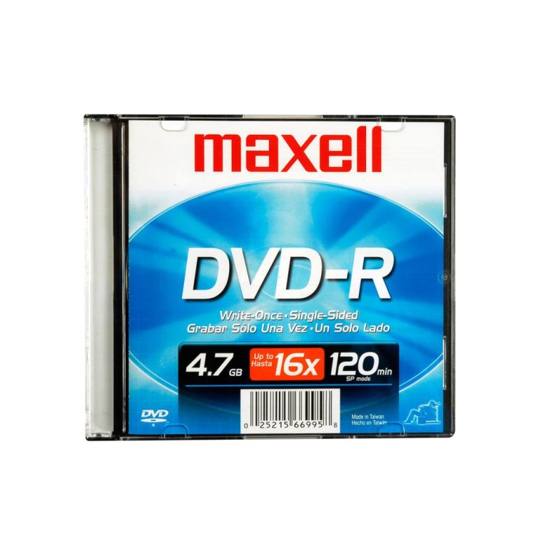 DVD-R MAXELL 4.7 GB CAJA SLIM ORIGINAL - Libertador Equipo de Oficina